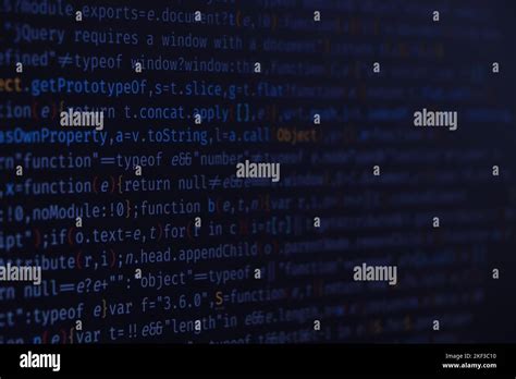 Software Developer Programming Code Abstract Computer Script Code Blue Color Stock Photo Alamy