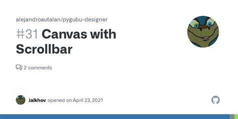 Canvas With Scrollbar · Issue 31 · Alejandroautalanpygubu Designer