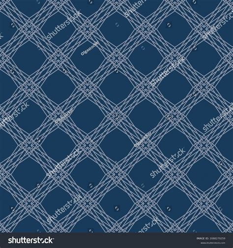 Vector Grid Seamless Pattern Abstract Blue Stock Vector Royalty Free