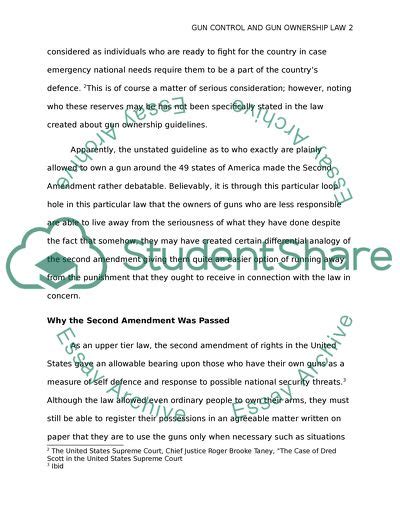 Second Amendment Rights Essay Example Topics And Well Written Essays 1000 Words