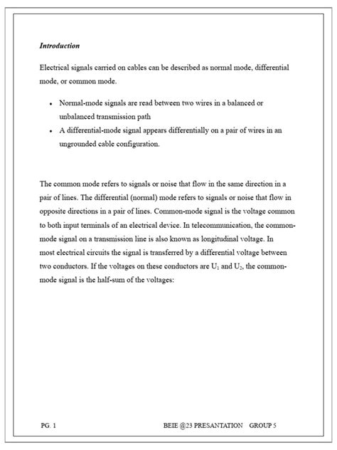 Common Mode Rejection Presentation Download Free Pdf Operational Amplifier Amplifier