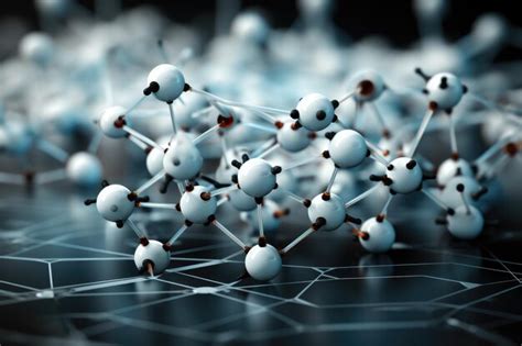 Molecular Network Neural Pattern Professional Photography Premium Ai