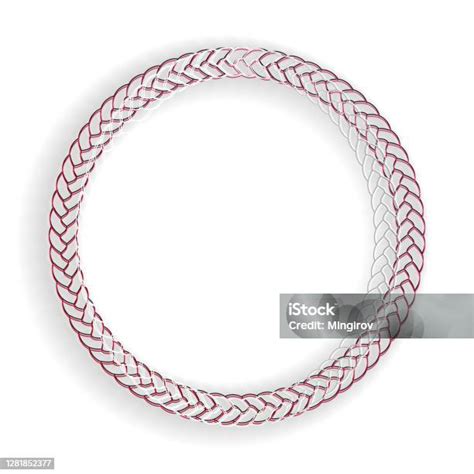 흰색 배경에 격리 된 용지 컷 로프 프레임 아이콘 해상 로프의 프레임 장식라운드 마린 로프 종이 아트 스타일 벡터 개념에 대한 스톡 벡터 아트 및 기타 이미지 Istock