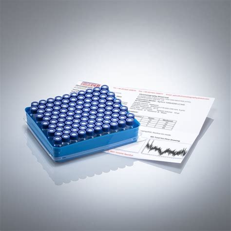 Certified 2ml Clear Glass 9 425 Screw Thread Vial With Label And Blue