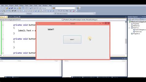 Mouse Events In C Part 1 YouTube
