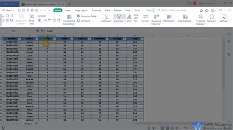 How To Split Sheets By Content WPS Academy Free Office Courses