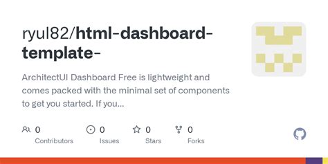 GitHub Ryul Html Dashboard Template ArchitectUI Dashboard Free Is Lightweight And Comes