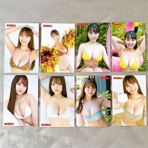 38 γγγ NMB48 本郷柚巴 BUBKA TSUTAYA EBISUBASHI限定特典 ポストカード 8枚 セクシー グラビア 水着 美乳 巨乳 非売品 レア