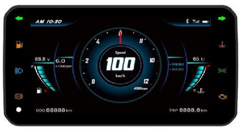 LCD TFT Motorcycle Scooter New Energy Speedometer Dashboard Motorcycle Dashboard And Electric