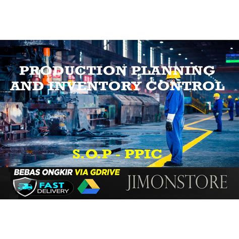 Jual Sop Ppic Sop Production Planning Inventory Control Inventori Flow Chart Monitoring