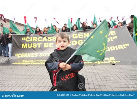 Circassian Activist Group Editorial Image Image Of Taksimsquare 24875970