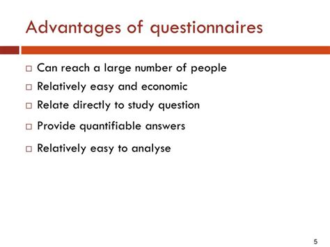 ️ Advantages Of Questionnaires The Advantages Of A Questionnaire Research Project 2019 01 14