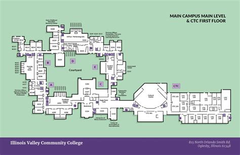 Illustrated Campus Maps For Illinois Valley Community College