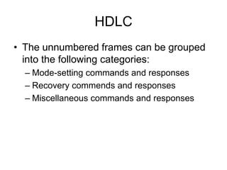 High Level Data Link Control And Point To Point Protocol PPT