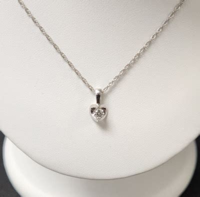 Simply Elegant Sterling Silver Diamond 110cttw Pendant 18 Chain Ebay