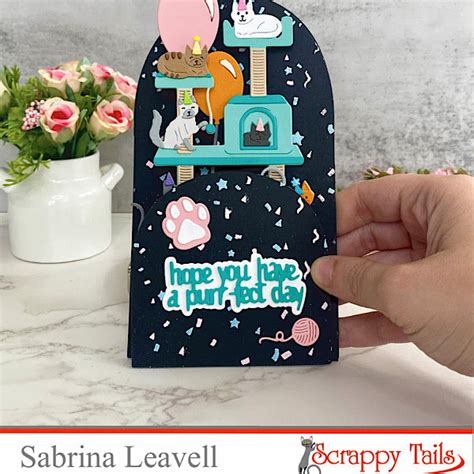 Large Cat Tree Metal Craft Die Scrappy Tails Crafts