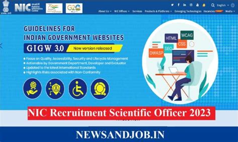 NIC Recruitment Scientific Officer News And Job WB Govt Job Admit Result Syllabus