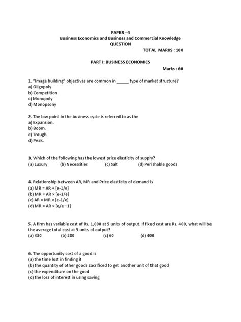 Ca Foundation Eco Pdf Demand Price Elasticity Of Demand