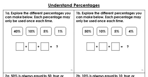 003 Understand Percentages Classroom Secrets