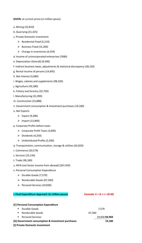 Gdp Calculation Expenditure Income And Industrial Origin Approaches