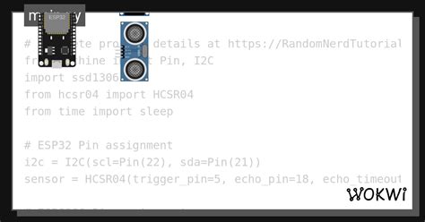 Hc Sr04ssd1306 Wokwi Esp32 Stm32 Arduino Simulator