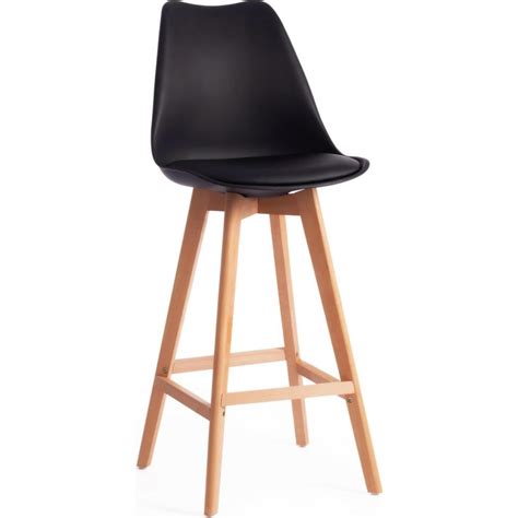 Барный стул Tetchair TULIP BAR C1014H пластик/дерево, 57x48x104 см ...