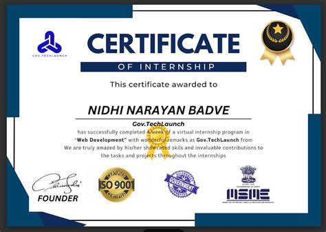 Nidhi Badve On Linkedin Internshipcompleted Webdevelopment Govtech