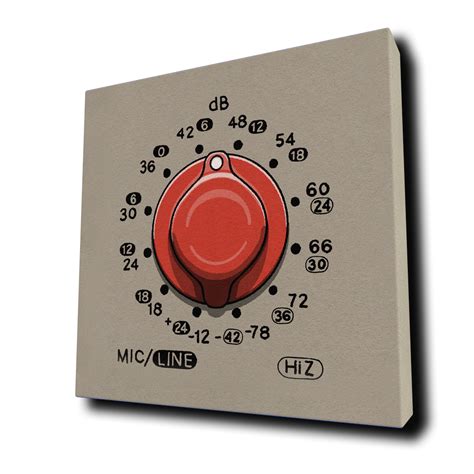 Analog Knob 96 By Analog Prints Square Acoustic Art Panel Psy