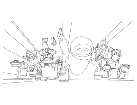 Wall E Coloring Pages Printable 2025