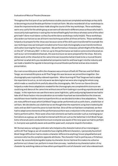 Final Evaluation Docx Musicals Genres