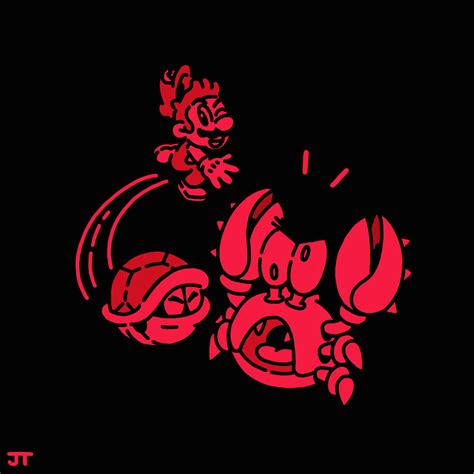 Mario Koopa Troopa And Sidestepper Mario And 1 More Drawn By James