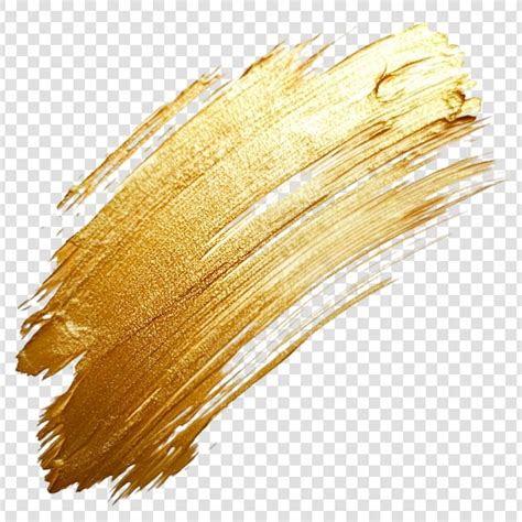 골든 스트로크 페인트 텍스처 추상적인 배경 디자인 요소 Ai 생성 Psd