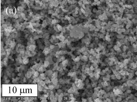 Sem Micrographs Of Hydrothermal Produced Powders A Knbo3 And B