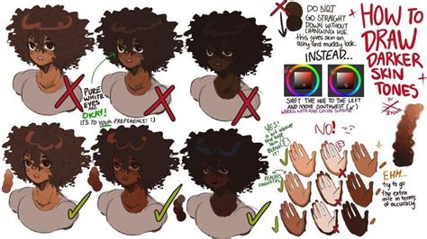 How To Draw Darker Skin Tones Digital Art Tutorial Art Reference