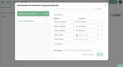 Data Set Automations