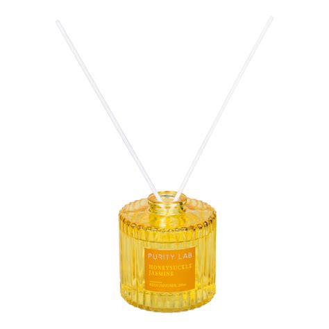 Textured Glass Scent Diffuser 150ml Honey Suckle Jasmine T C