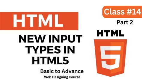 html tutorials new input types in html5 urdu hindi tutorial 14