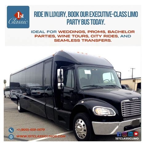 1st Classic Executive Limo And Party Bus Services Experience 1st Class