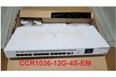 Ccr1036 Mikrotik Ccr1036 12g 4s Em 1u Rackmount 12x Gigabit Ethernet Router Cloud Core Router