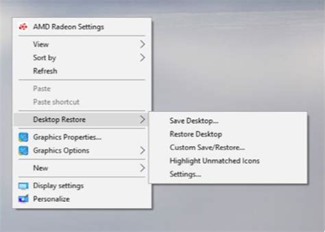 Restore Desktop Icon Layout