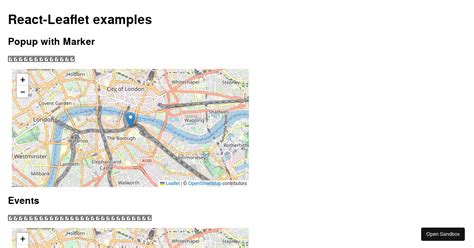 React Leaflet V2 Test Codesandbox