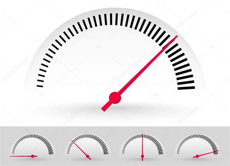 Dial Meter Templates With Red Needle Stock Vector Image By ©vectorguy 68188009