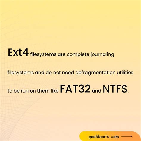 Ntfs Vs Ext4 Vs Fat32 Geekboots