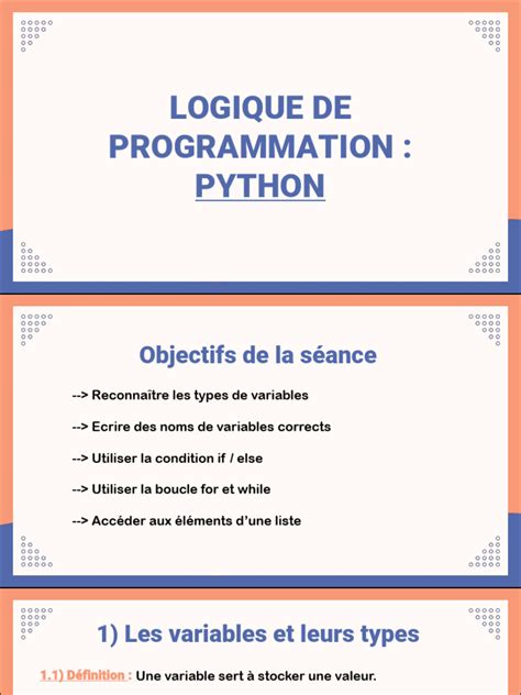 Python Pdf Structure De Contrôle Python Langage De Programmation