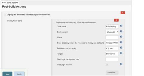 Java Maven Build War Need To Deploy On Weblogic 122x Using Jenkins