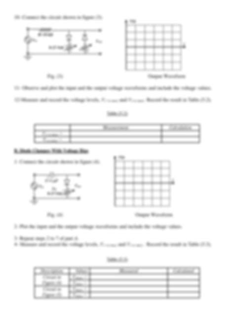 SOLUTION Report Of Diode Applications Clipper And Clamper Experiment Studypool