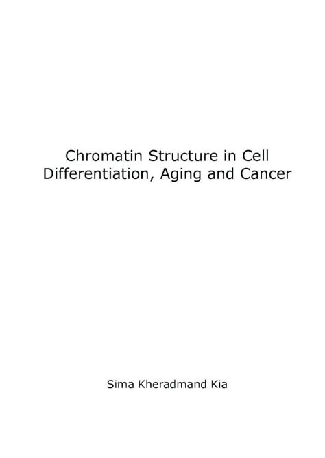 pdf chromatin structure in cell differentiation aging and … kia