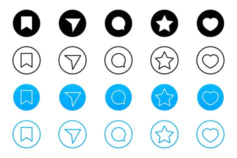 Social Media Buttons Set User Interface Buttons Set Vector Art At Vecteezy