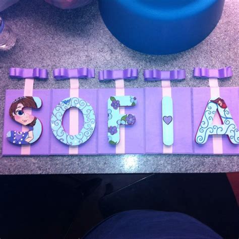 Princess Sofia Wooden Letters