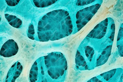 Premium Ai Image Bone Tissue Human Skeleton Under Microscope Cells